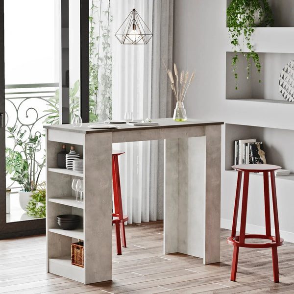 Home Canvas BistroBar Table, Concrete - Stone